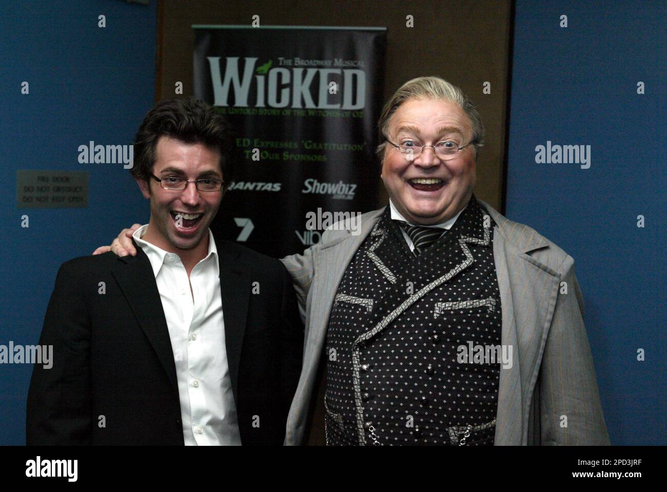 Bert Newton (The Wizard) Opening night of the Broadway musical 'Wicked ...