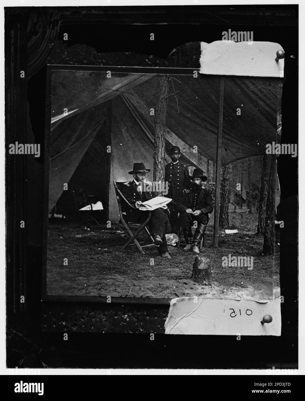 General Grant, Lieutenant Colonel Bowers, and General Rawlins at Grant ...