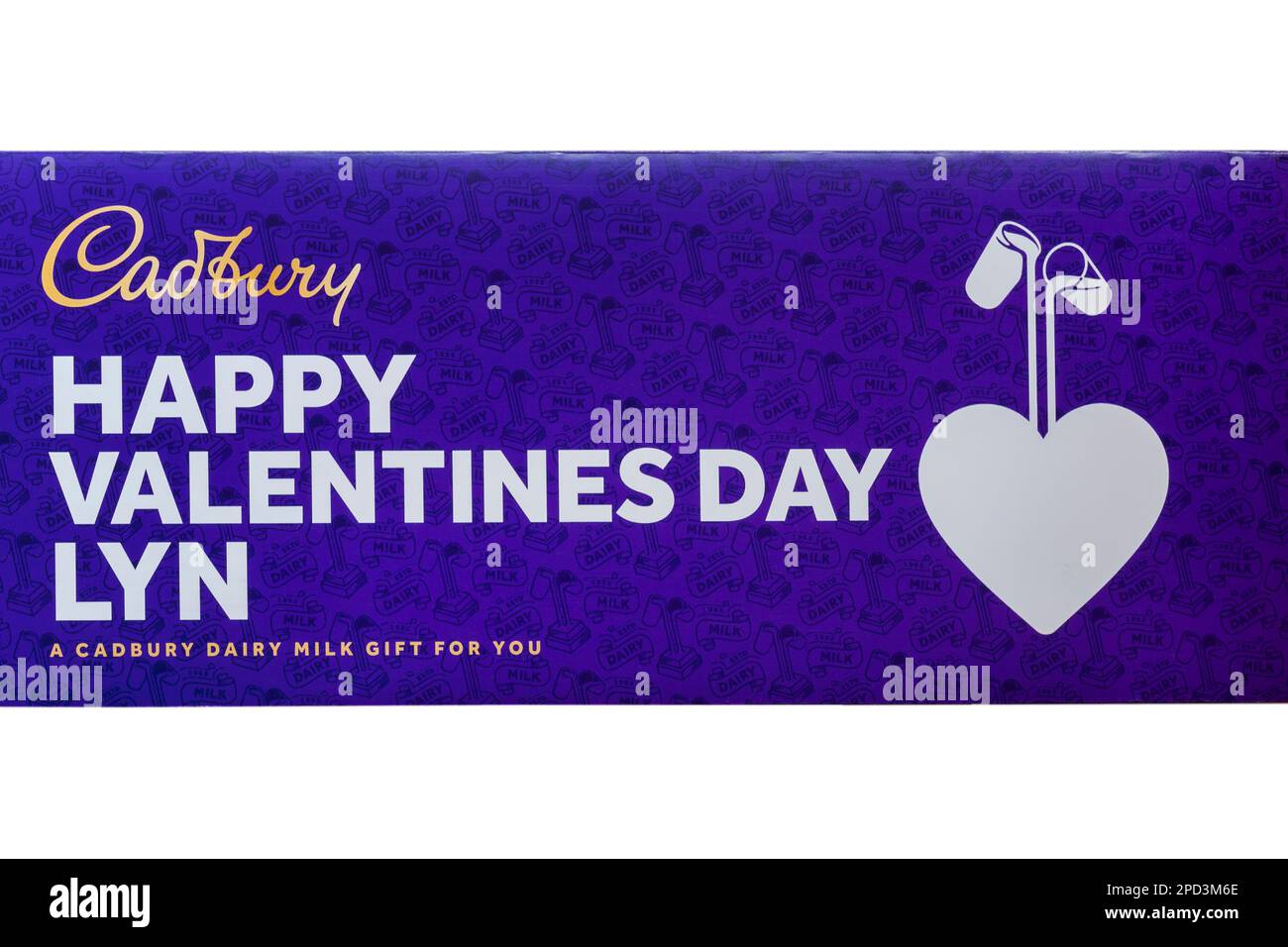 Cadbury Happy Valentines Day personalised large 850g Cadbury Dairy Milk ...