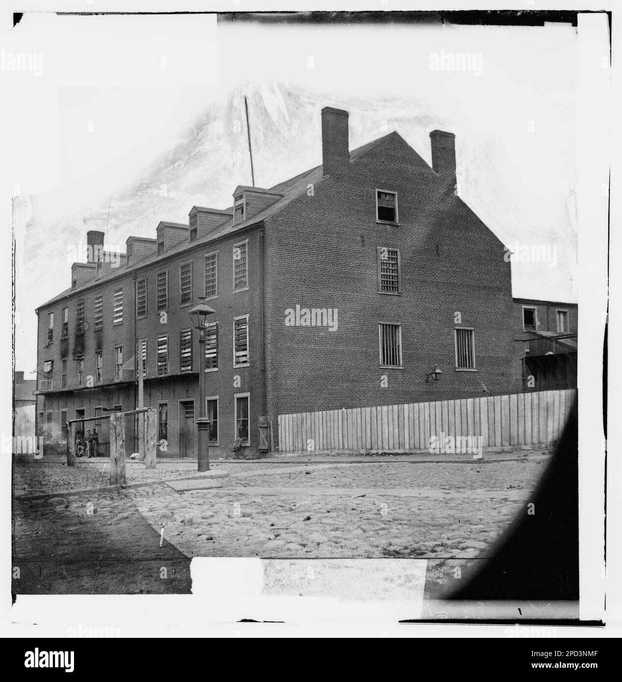 Richmond, Virginia. Castle Thunder (prison) on Cary street. Civil war ...