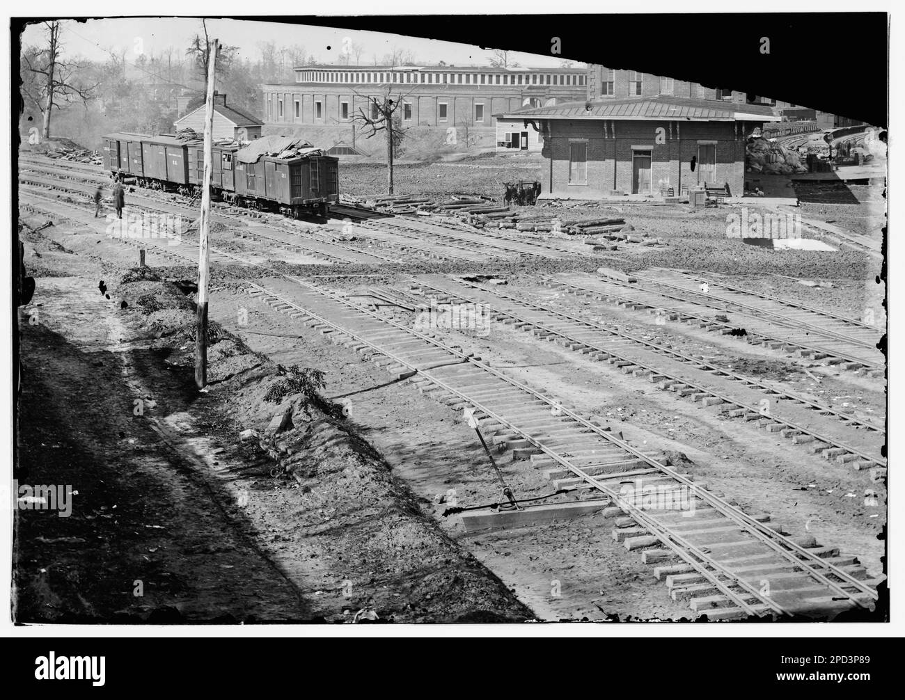 Atlanta, Georgia. Ruins of depot, blown up on Sherman's departure ...