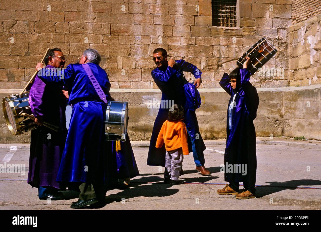 After the ´Tamborrada´, Holy Week. Calanda. Teruel province. Spain ...
