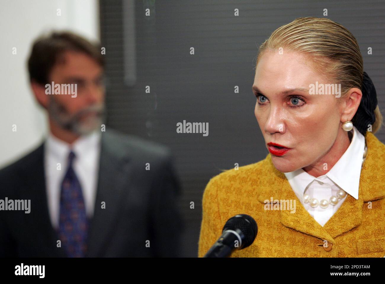 Lucas County Prosecutor Julia Bates speaks to the media while lead ...