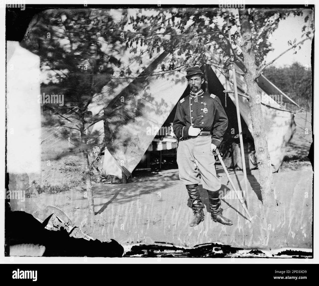 Bull Run, Virginia (vicinity). Colonel Alfred Duffie, 1st Rhode Island ...