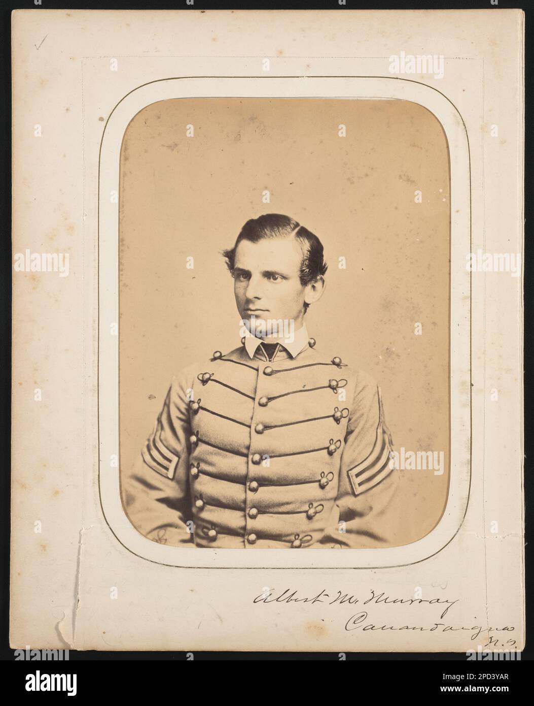 West Point cadet Albert Morse Murray in uniform. Liljenquist Family ...