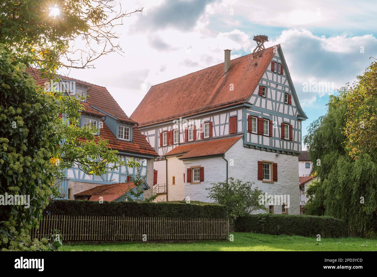 Traditional Small House With Beautiful Outdoor Decor Facade In Germany ...
