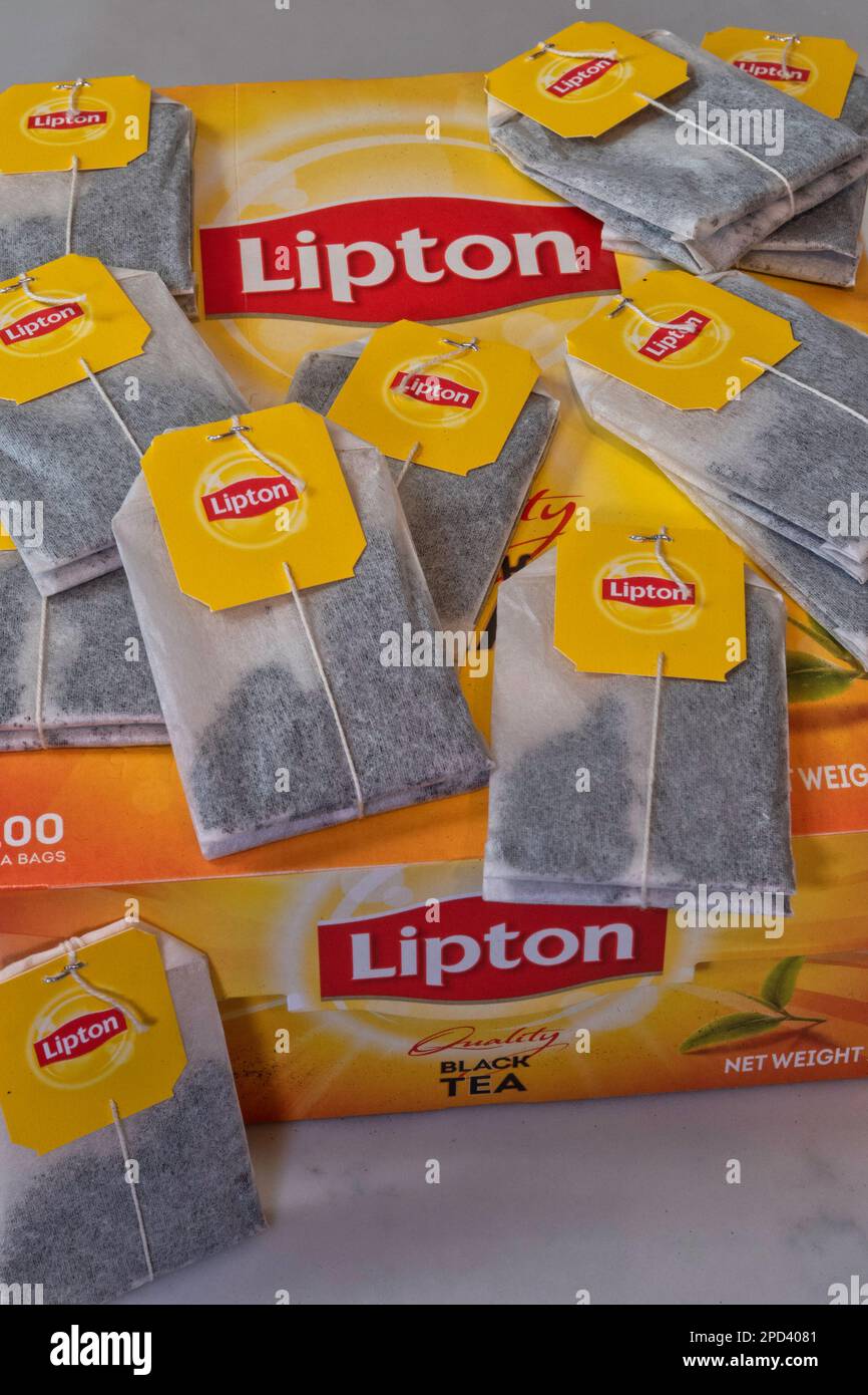 Lipton Tea Bags, USA Stock Photo - Alamy