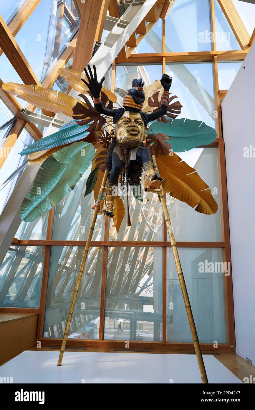 Stilt walking figure for carnival in Trinidad, by artist Zak Ove ...