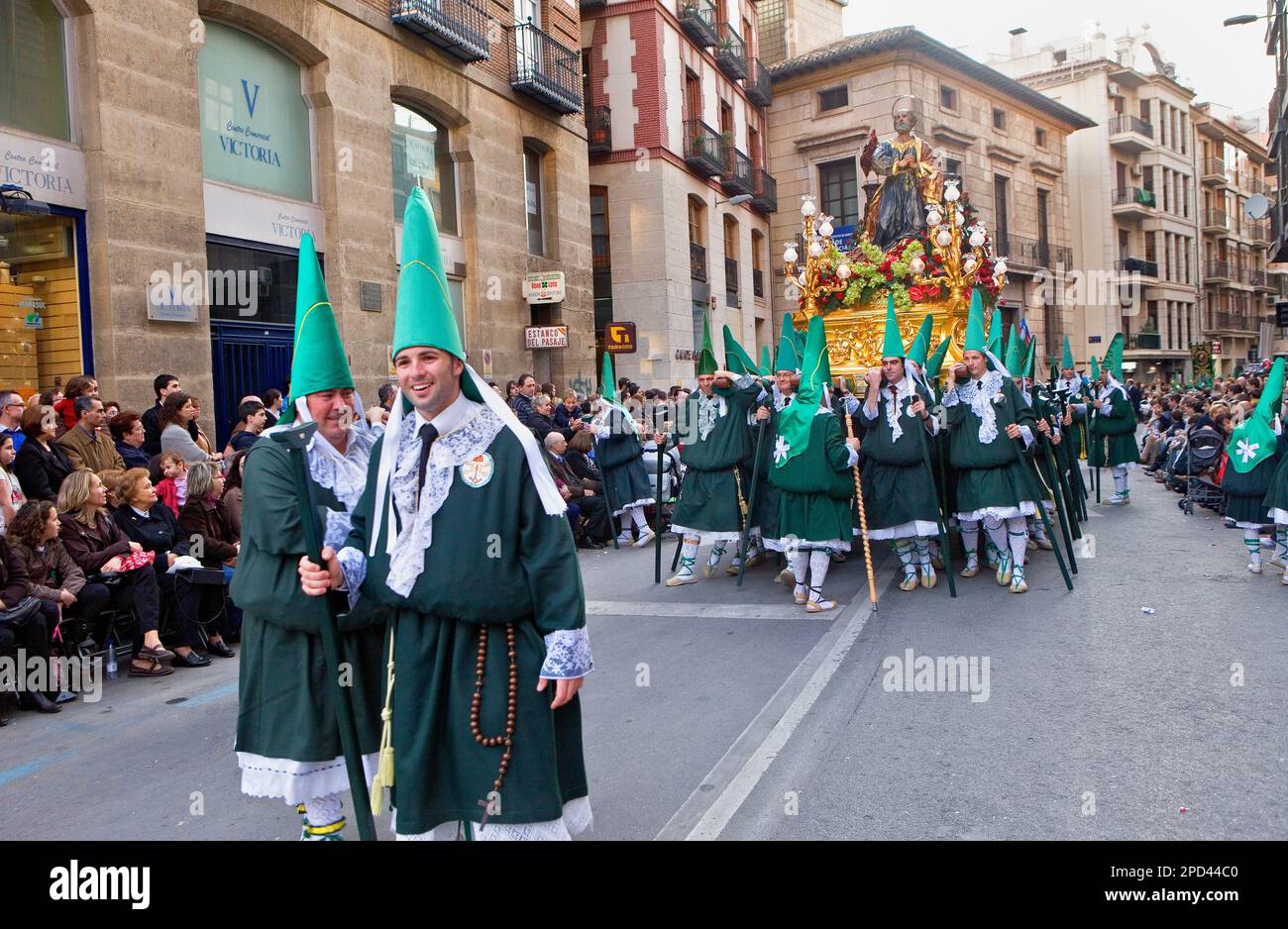 Penitents.Palm Sunday procession(Cofradia del Santisimo Cristo de la ...