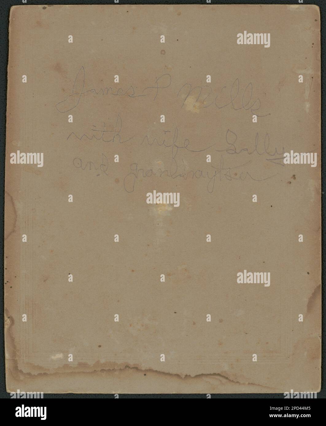 Civil War veteran James Polk Mills and Sarah Elizabeth Mills with ...