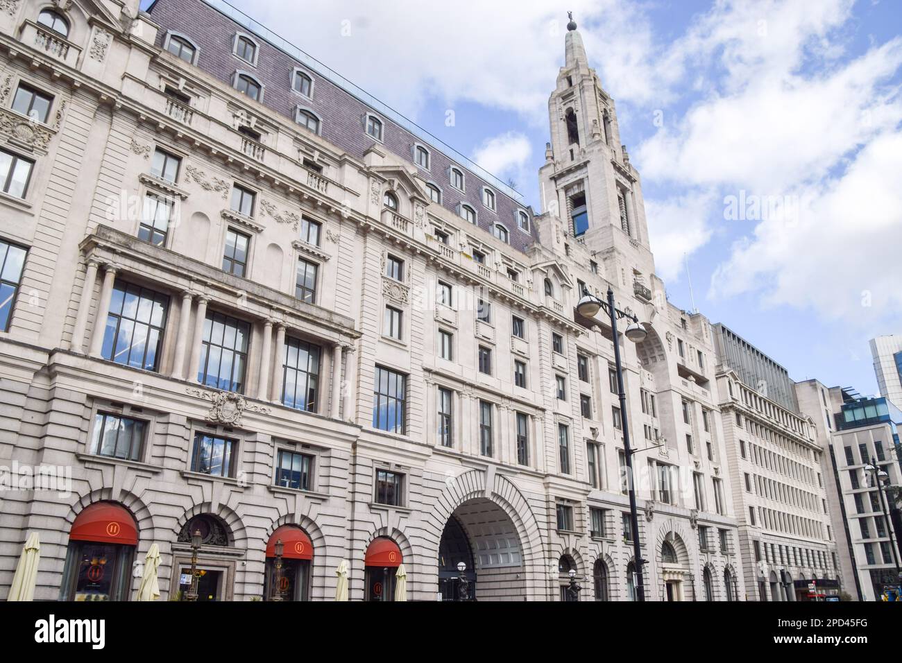 London, UK. 14th March 2023. Exterior view of Alphabeta Building in ...