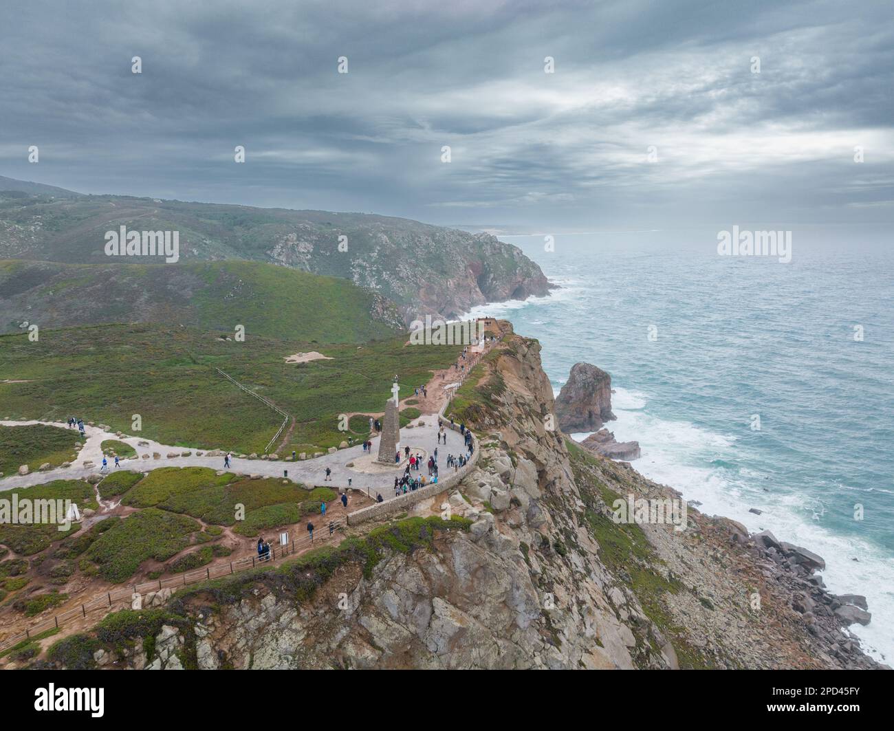 Cabo Da Roca. The Westernmost Point of Continental Europe. Drone Point ...
