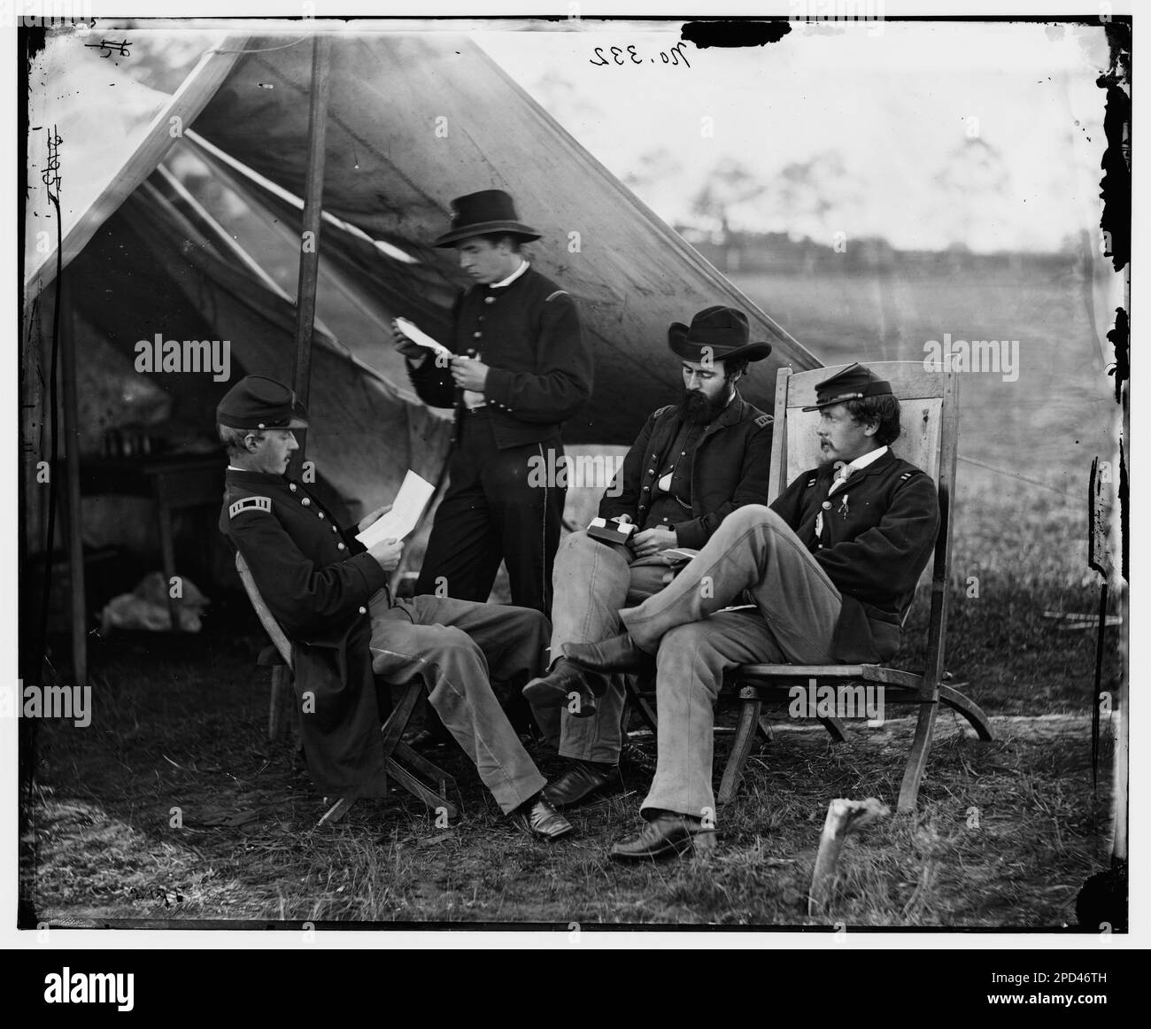 Culpeper, Virginia. Group of officers. Captain Pierce, Captain Page ...