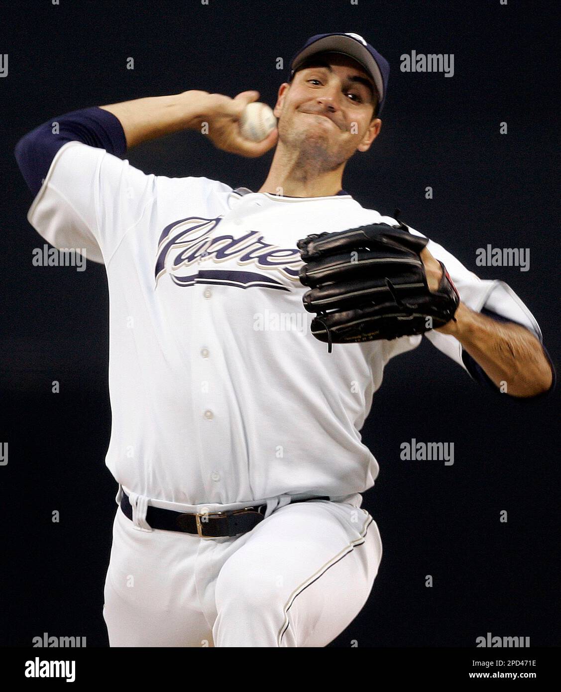 San Diego Padres pitcher Chris Young delivers a pitch during the first ...