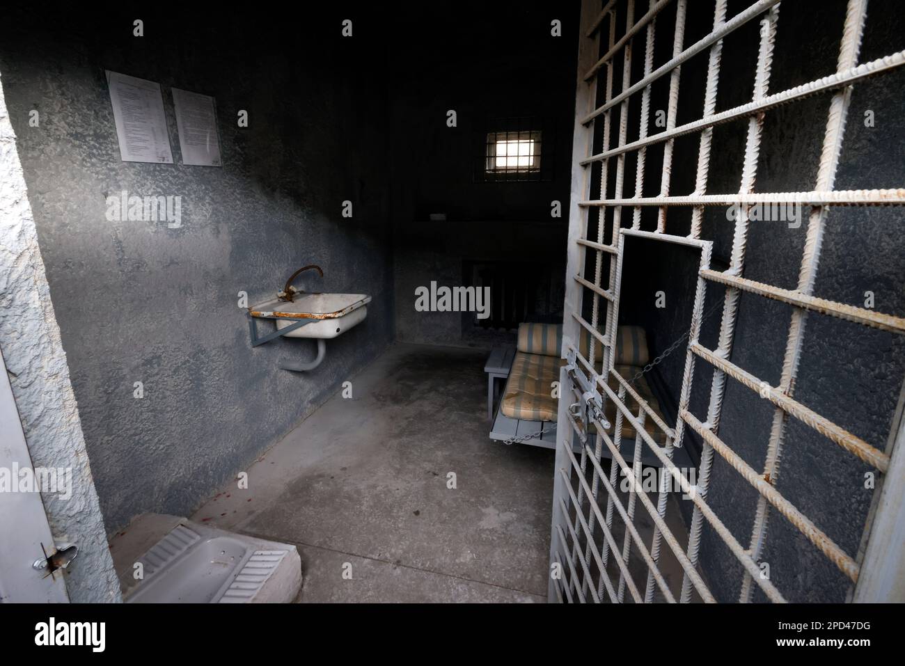 A replica of Russian opposition leaderAlexei Navalny jail cell ...