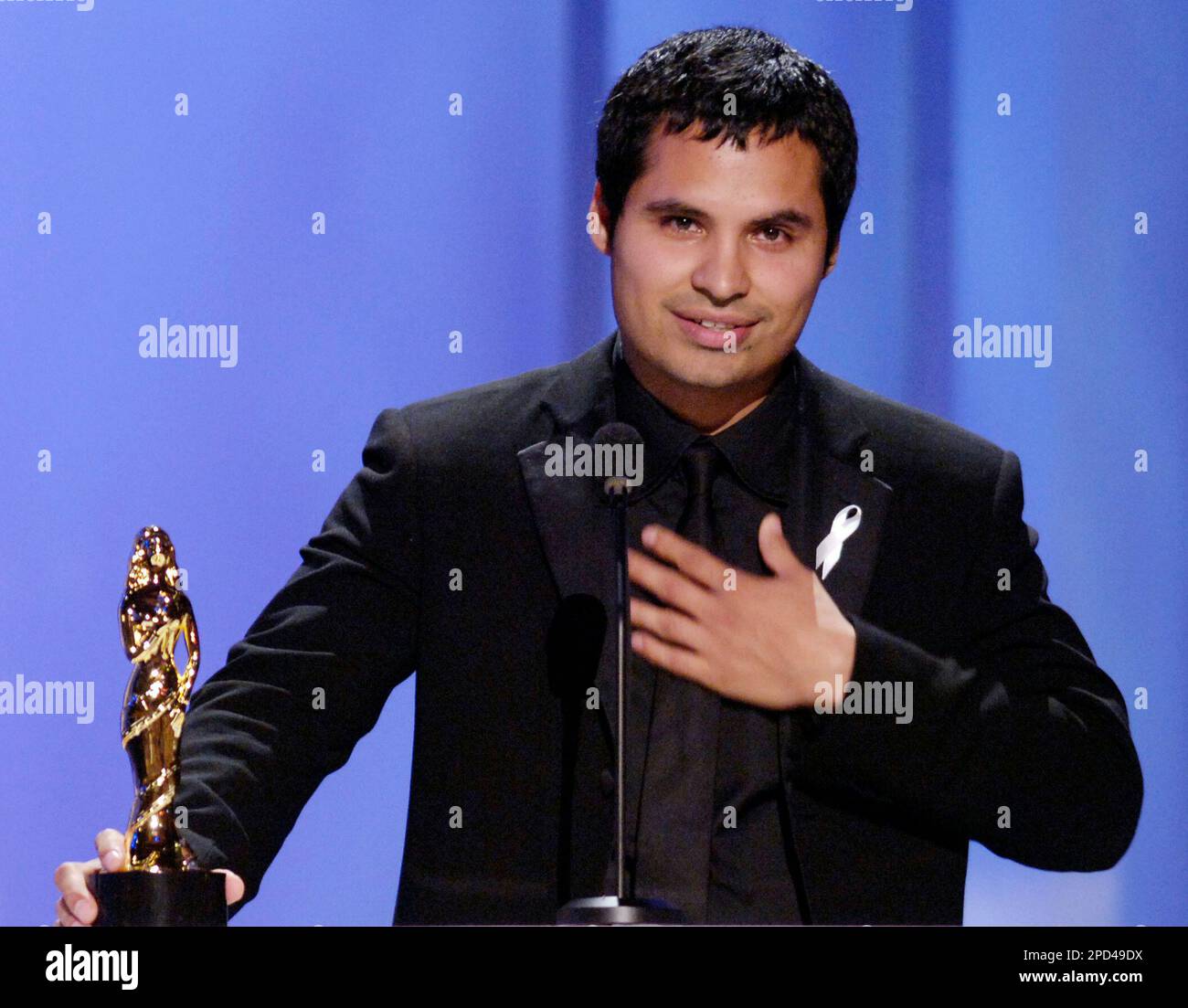 Michael Pena accepts the award for Outstanding Actor in a Motion Picture for his performance in ...