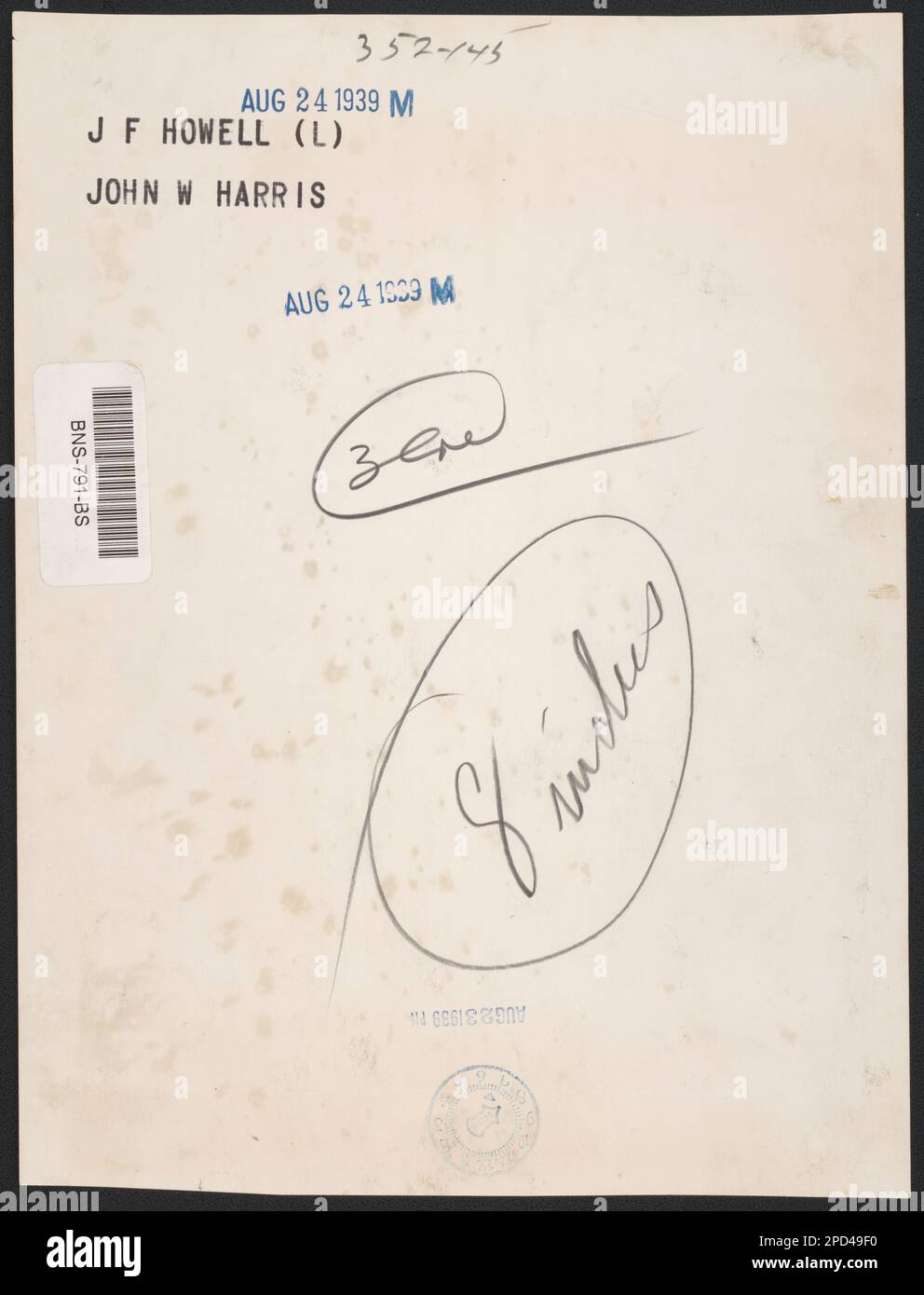 Civil War Confederate veterans Corporal Julius Franklin Howell (left ...