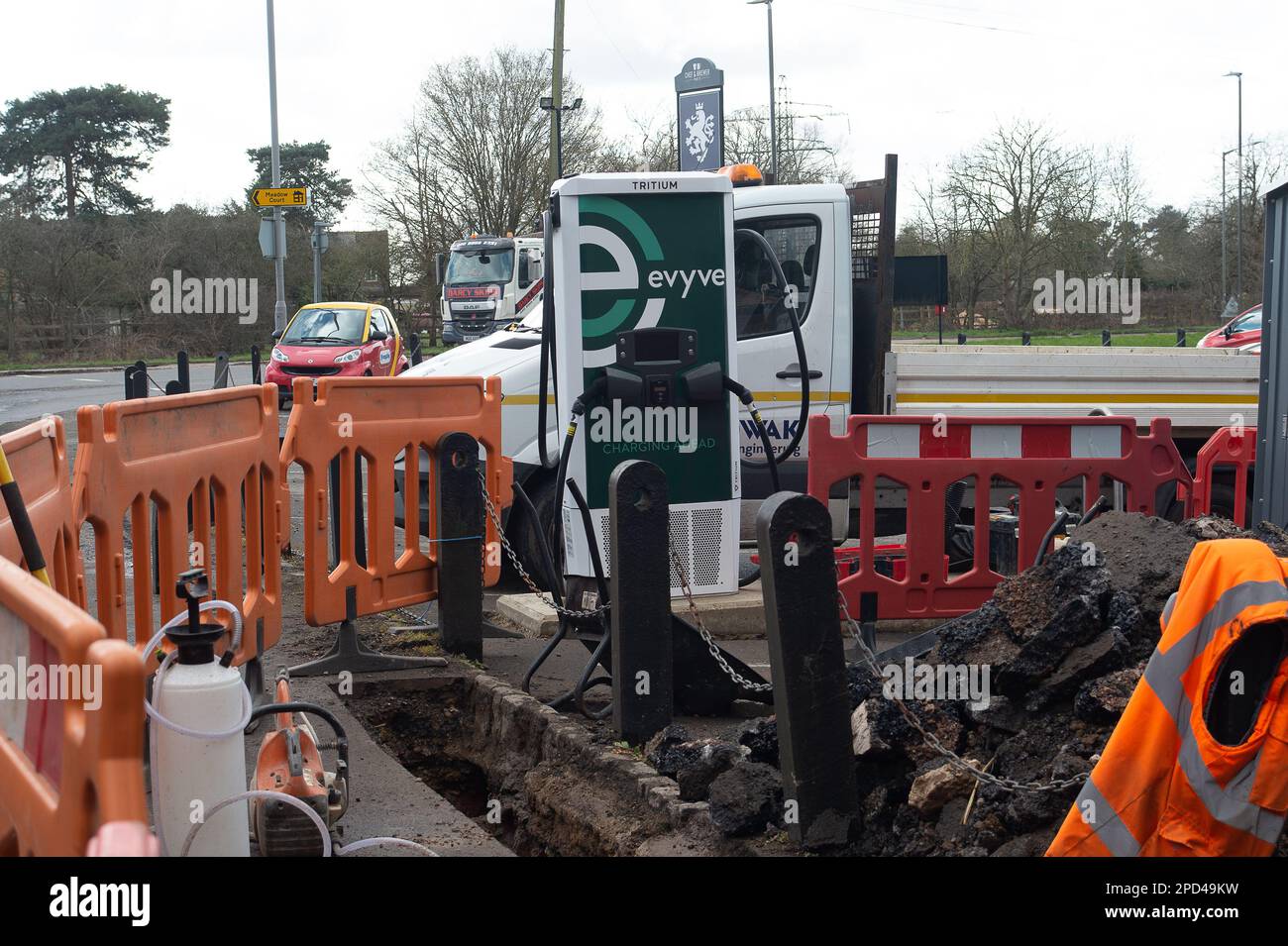 Iver, Buckinghamshire, UK. 14th March, 2023. New Evyve Electric Vehicle ...