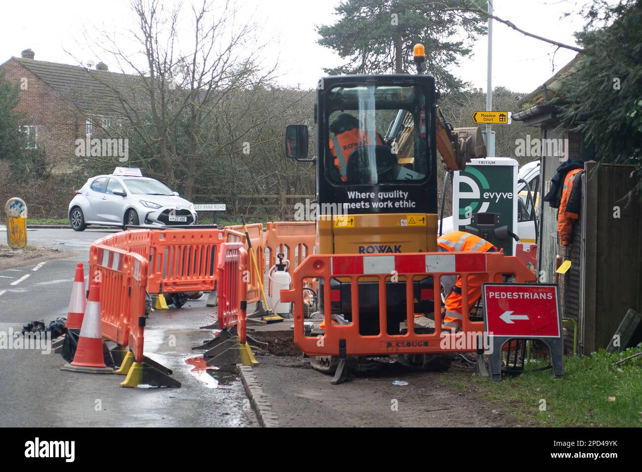 Iver, Buckinghamshire, UK. 14th March, 2023. New Evyve Electric Vehicle ...