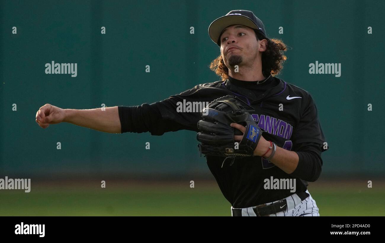 Grand Canyon infielder Emilio Barreras (24) during an NCAA baseball ...