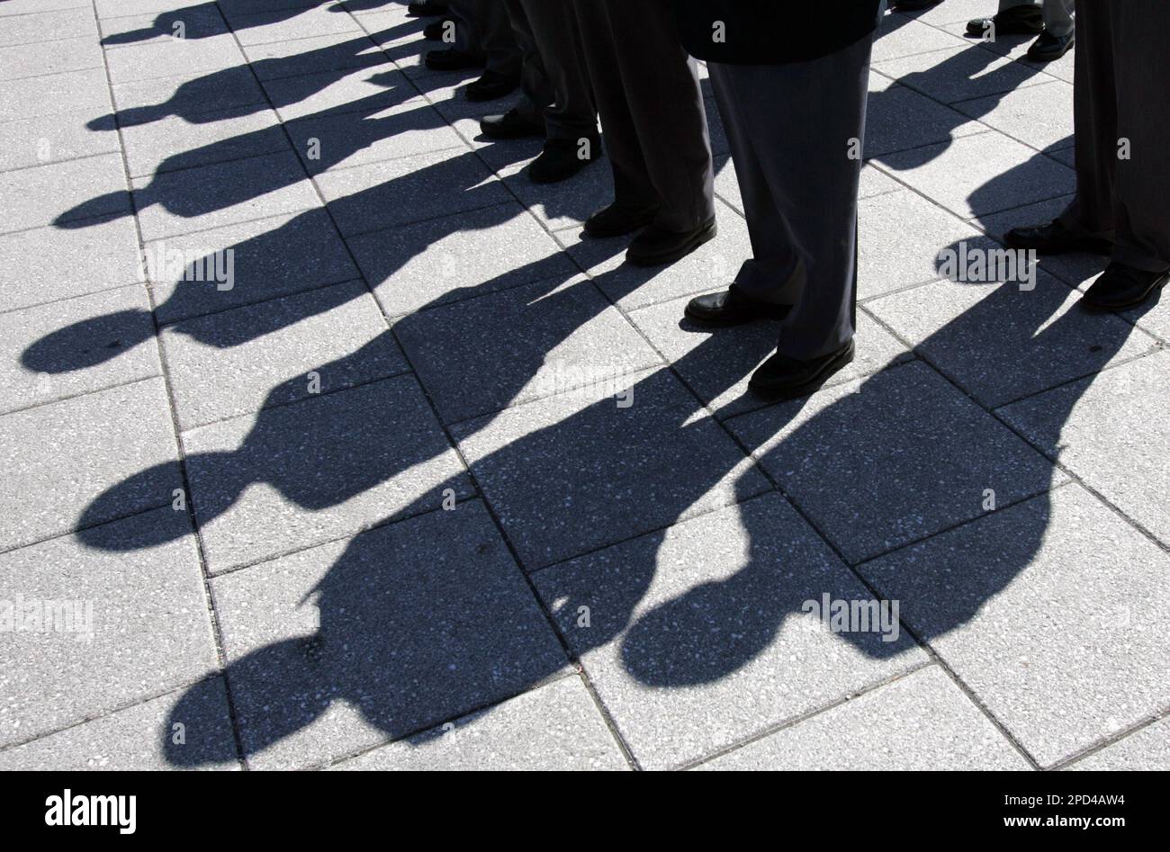 Veterans shadows are cast on the National War Monument during a Battle ...
