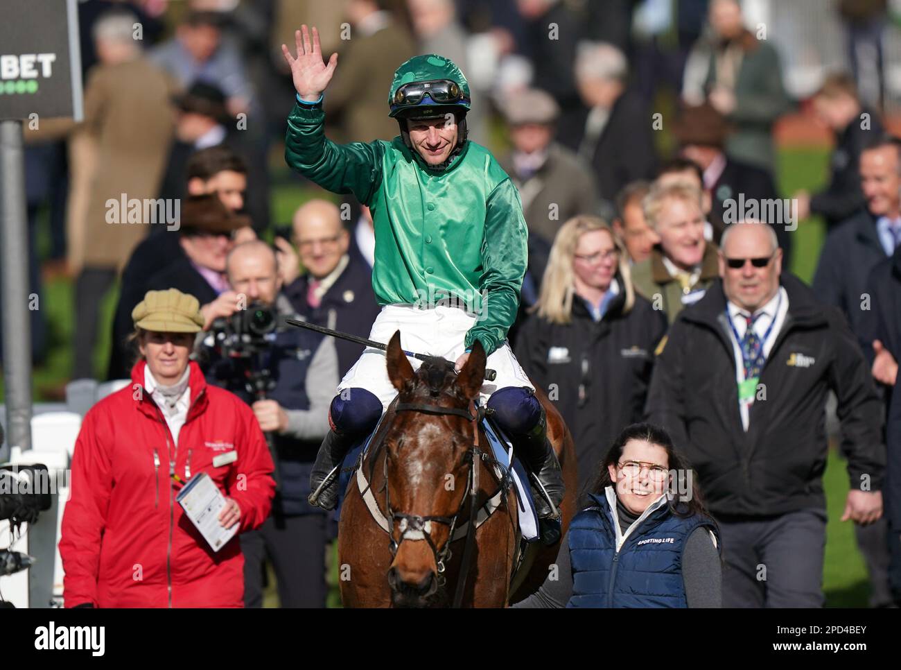 El Fabiolo and jockey Paul Townend make their way back in after winning ...