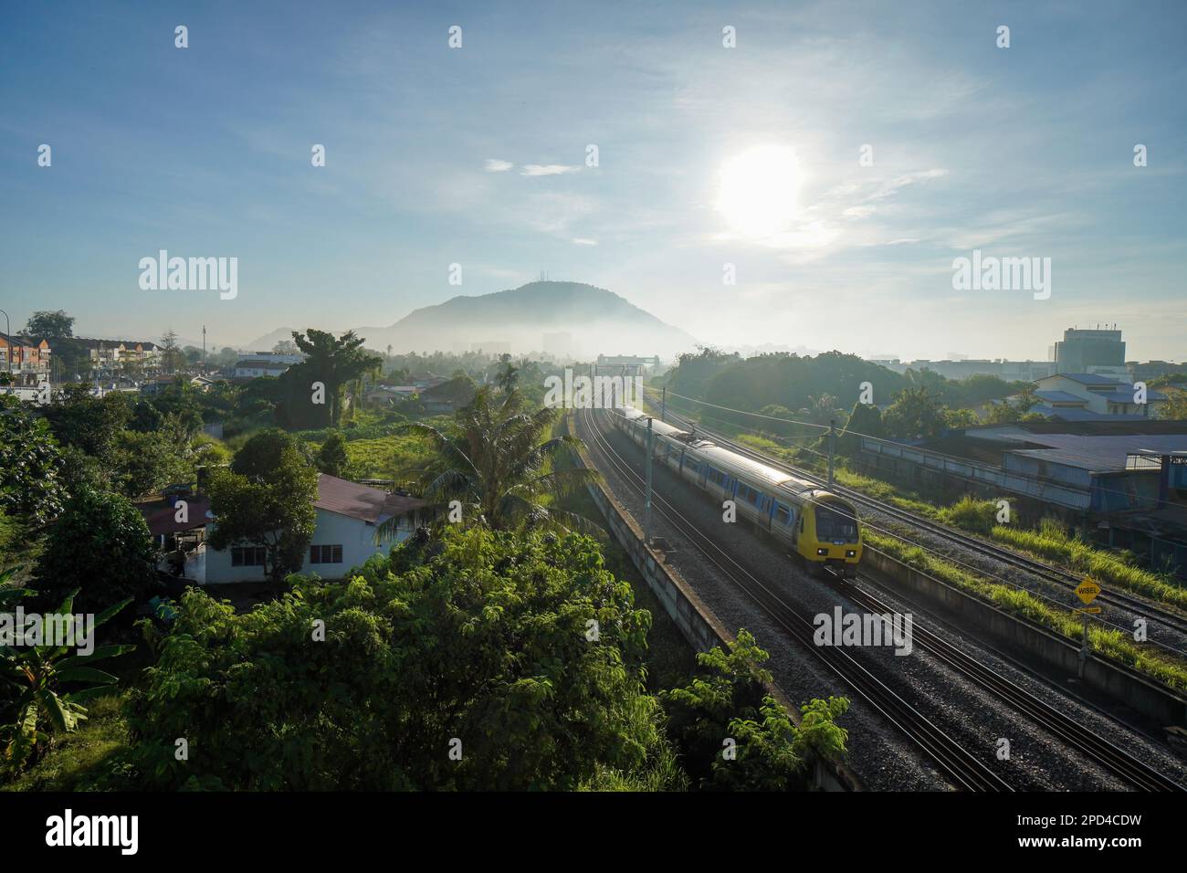 Bukit Mertajam, Penang, Malaysia - Nov 07 2021: Aerial view Malaysia ...