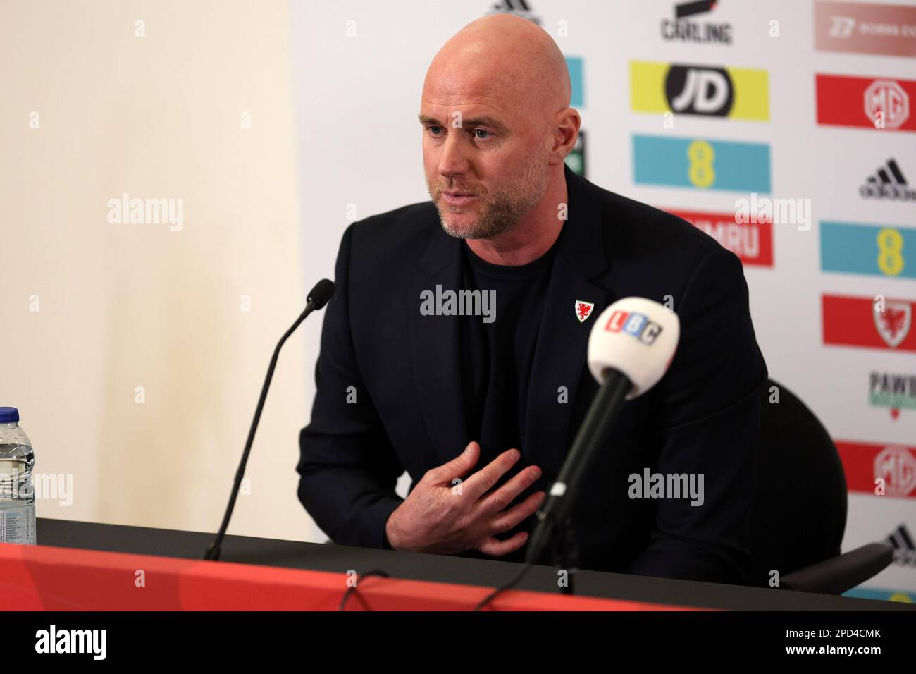 Cardiff, UK. 14th Mar, 2023. Rob Page, the head coach/manager of Wales ...