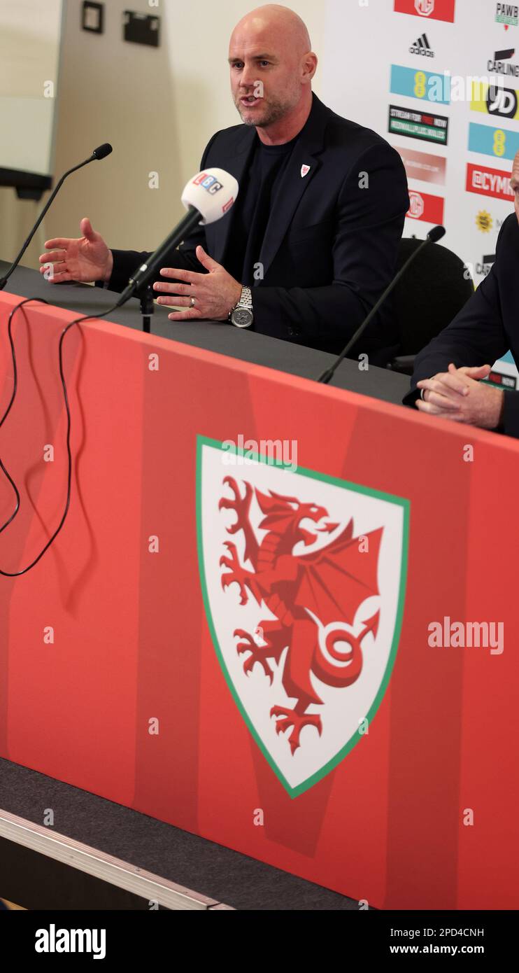 Cardiff, UK. 14th Mar, 2023. Rob Page, the head coach/manager of Wales ...