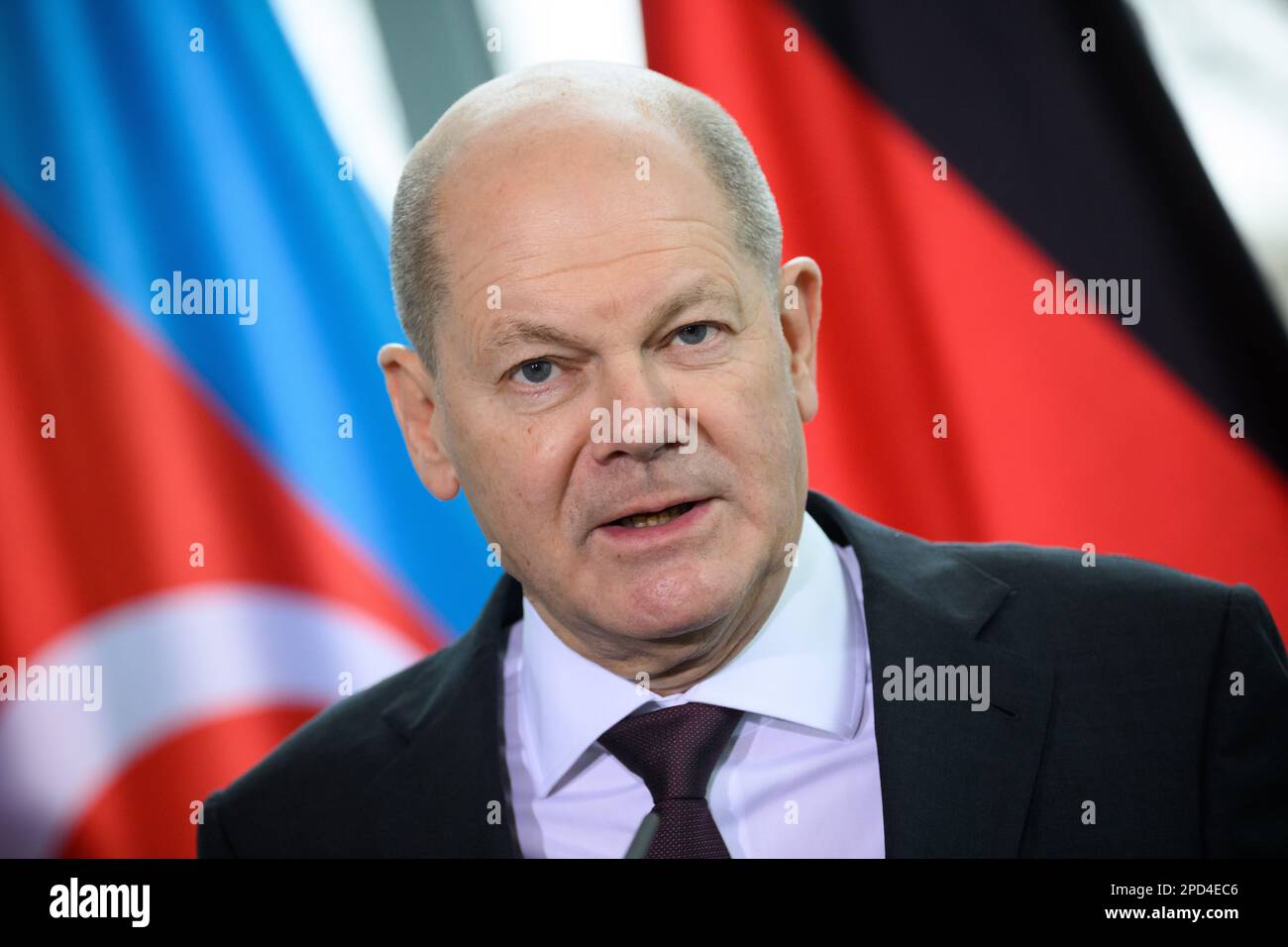 Berlin, Germany. 14th Mar, 2023. German Chancellor Olaf Scholz (SPD ...