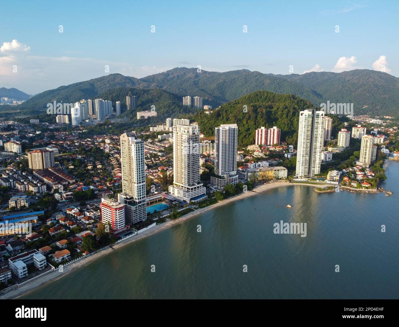 Aerial view tanjung tokong city hi-res stock photography and images - Alamy