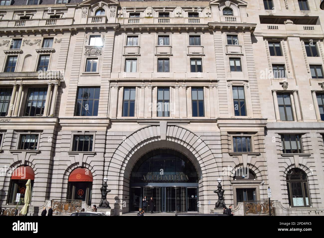 London, England, UK. 14th Mar, 2023. Exterior view of Alphabeta ...