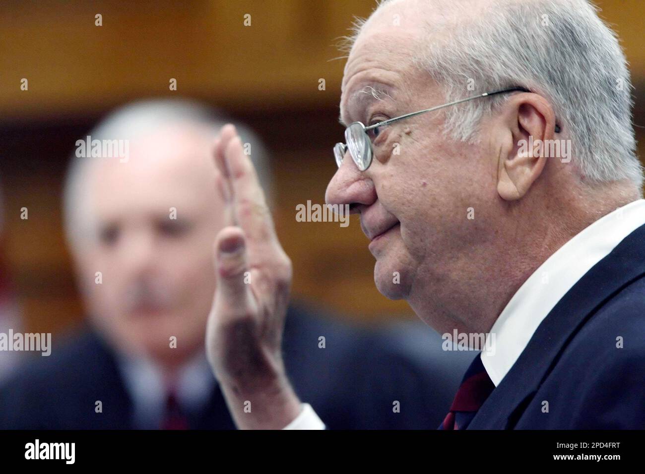 Former Toledo Police detective Arthur Marx is sworn in during the ...