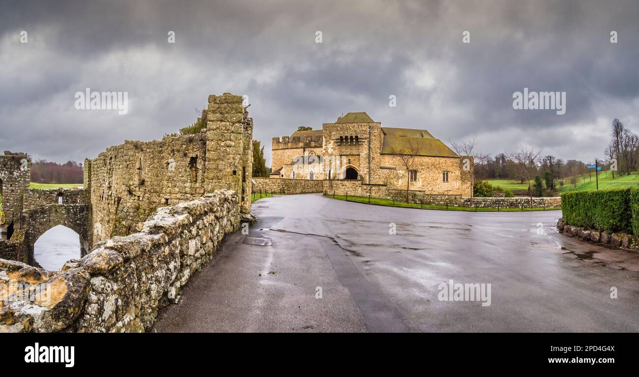This panorama image is of the historic 11th, 12th century Norman era ...