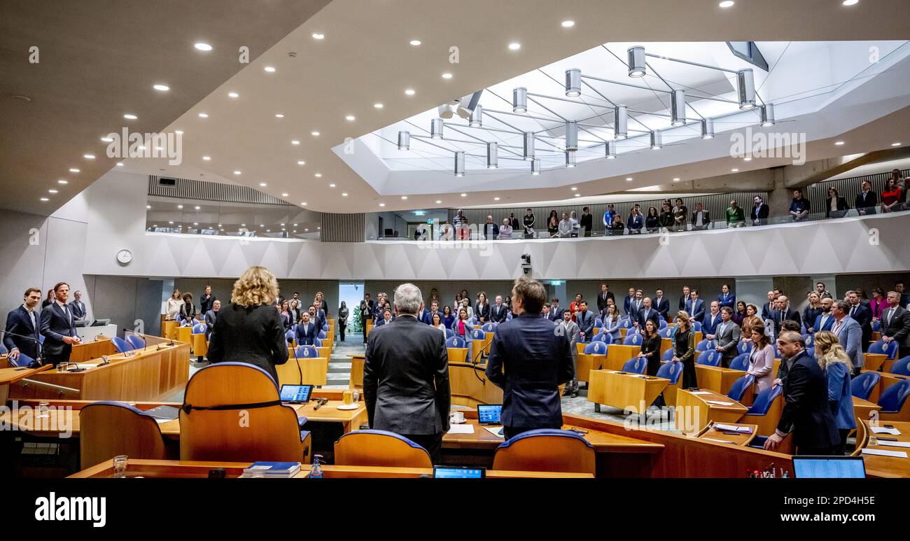 THE HAGUE - Prime Minister Mark Rutte during the commemoration in the ...