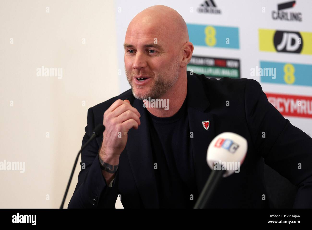 Cardiff, UK. 14th Mar, 2023. Rob Page, the head coach/manager of Wales ...