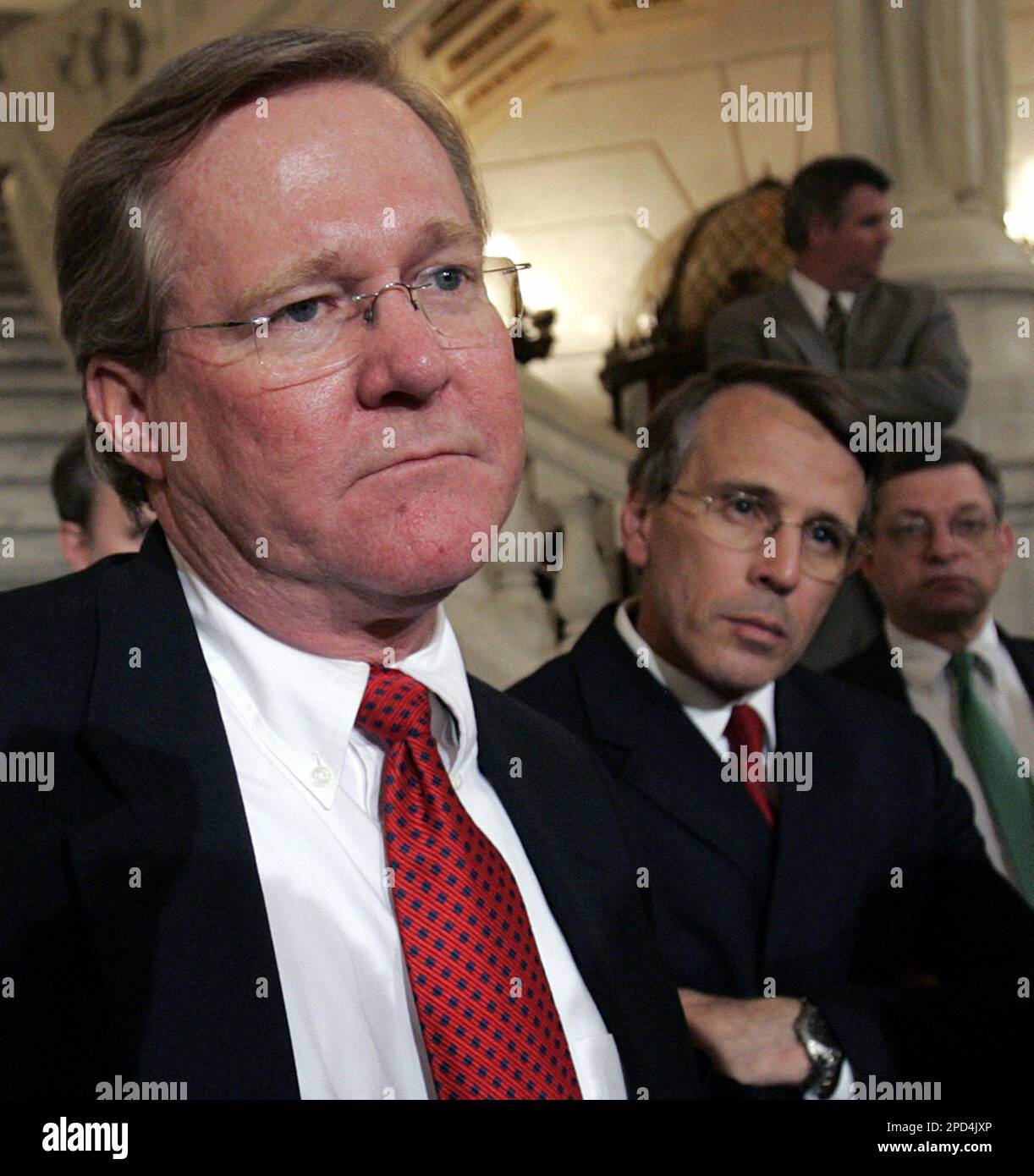 Pennsylvania House Republican leader Sam Smith R-Jefferson, left, and ...