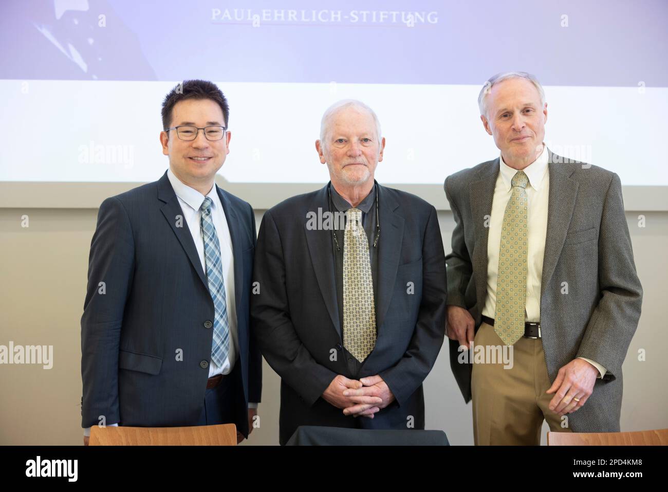 14 March 2023, Hesse, Frankfurt/Main: Press conference with the winners ...