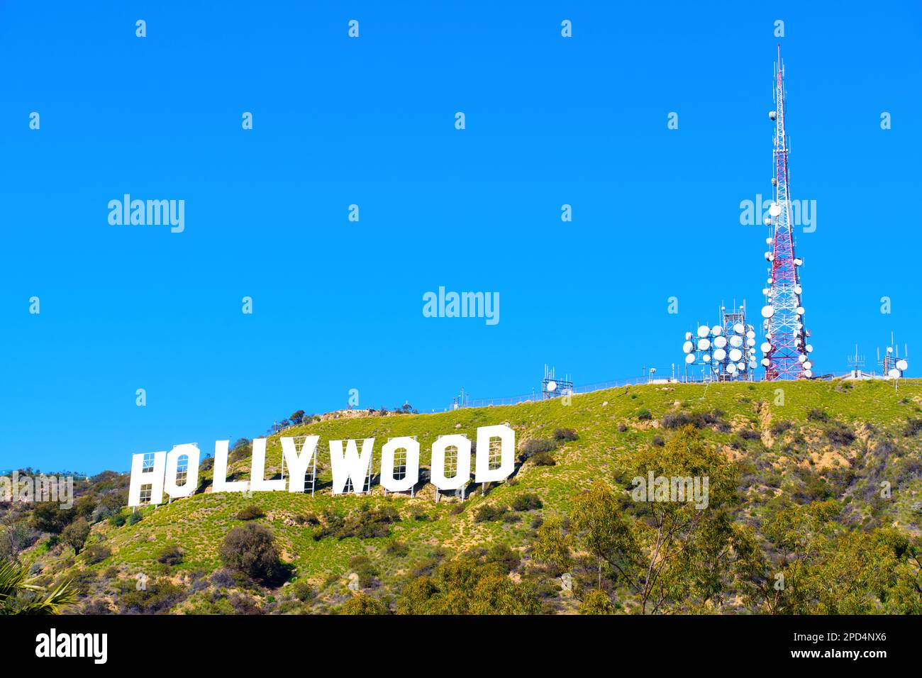 LOS ANGELES, CALIFORNIA - FEBRUARY 01, 2023: View of Hollywood Sign ...
