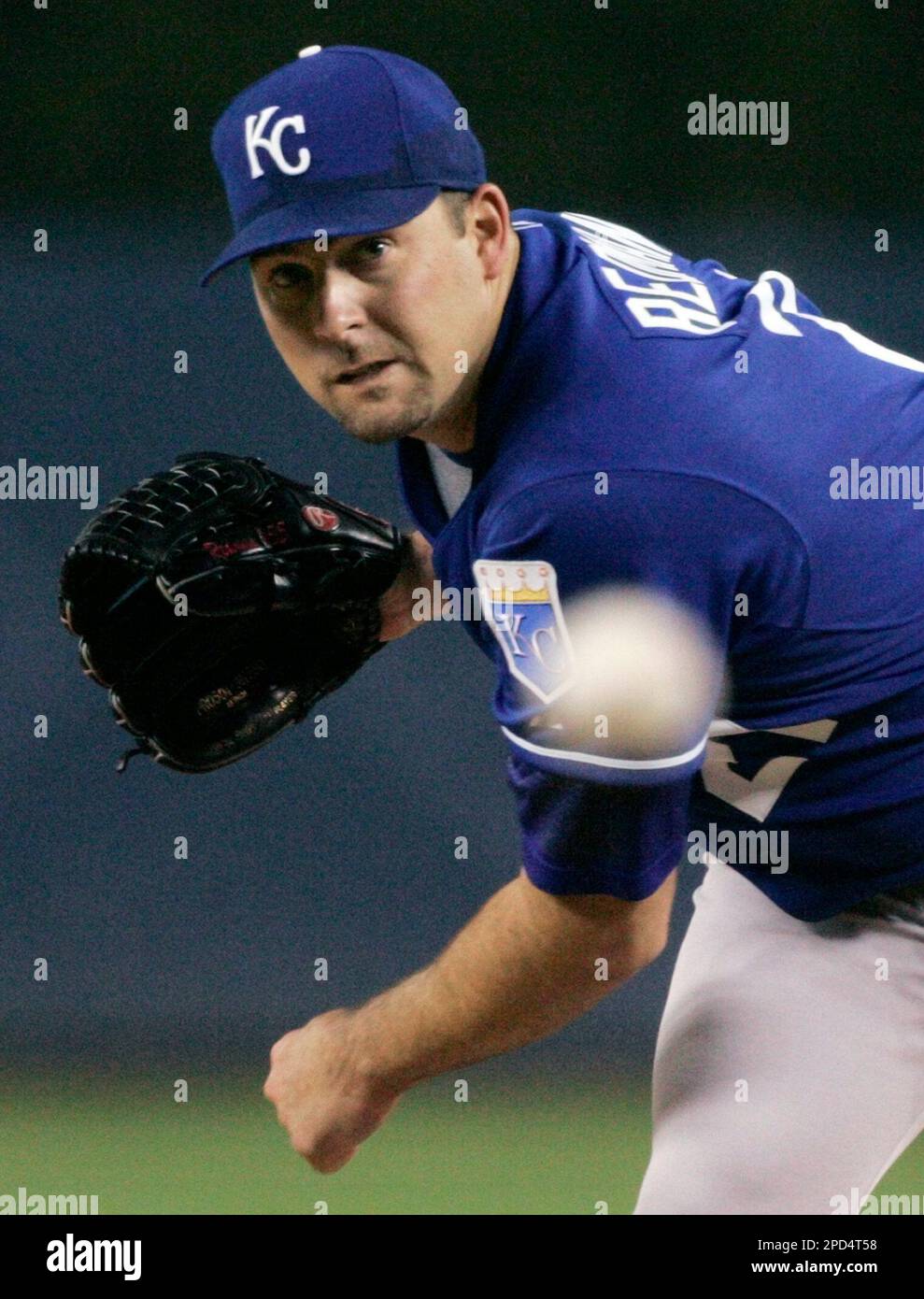 Kansas City Royals starter Mark Redman pitches against the Detroit ...