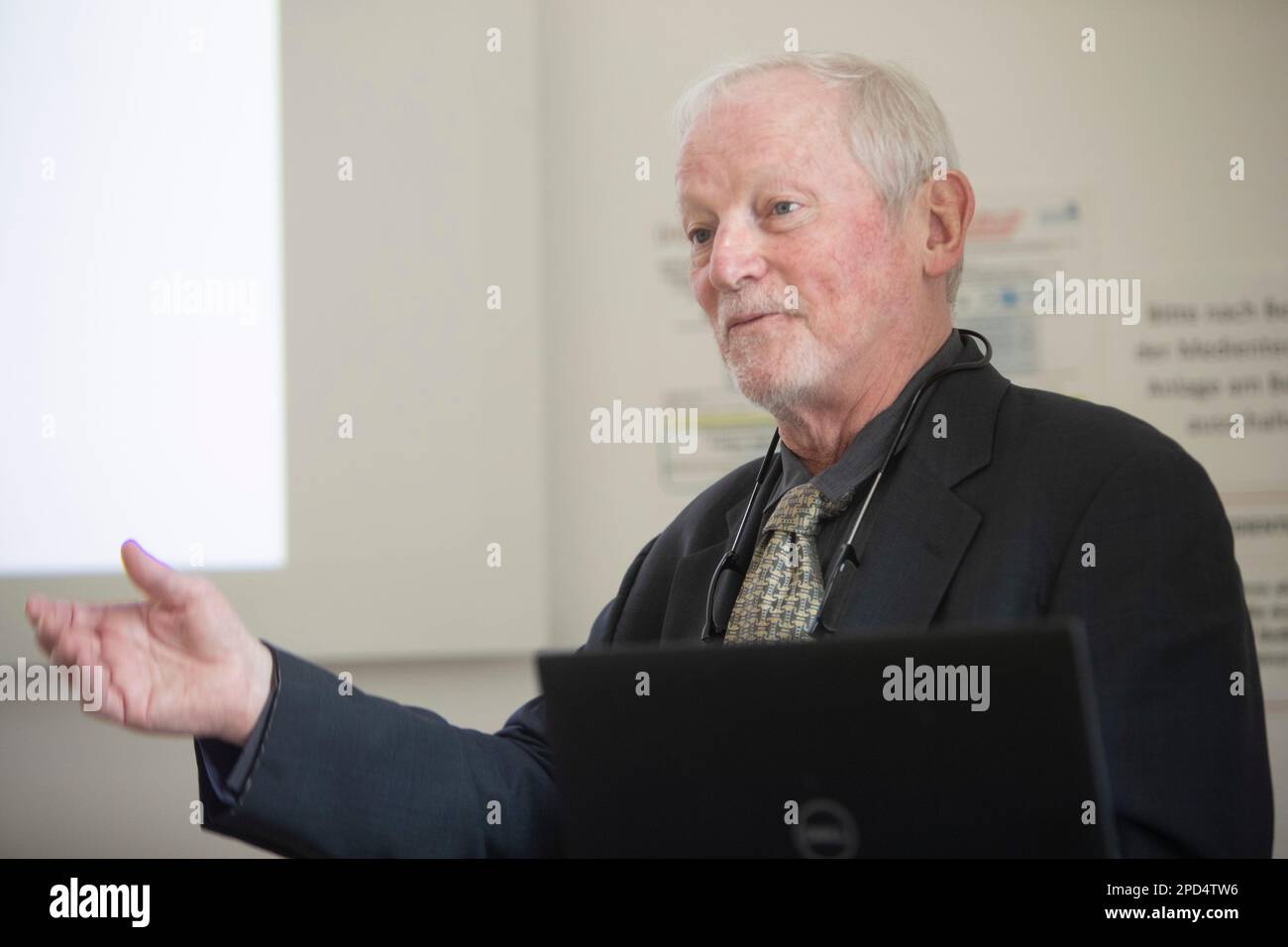 14 March 2023, Hesse, Frankfurt/Main: The award winner, Frederick W ...