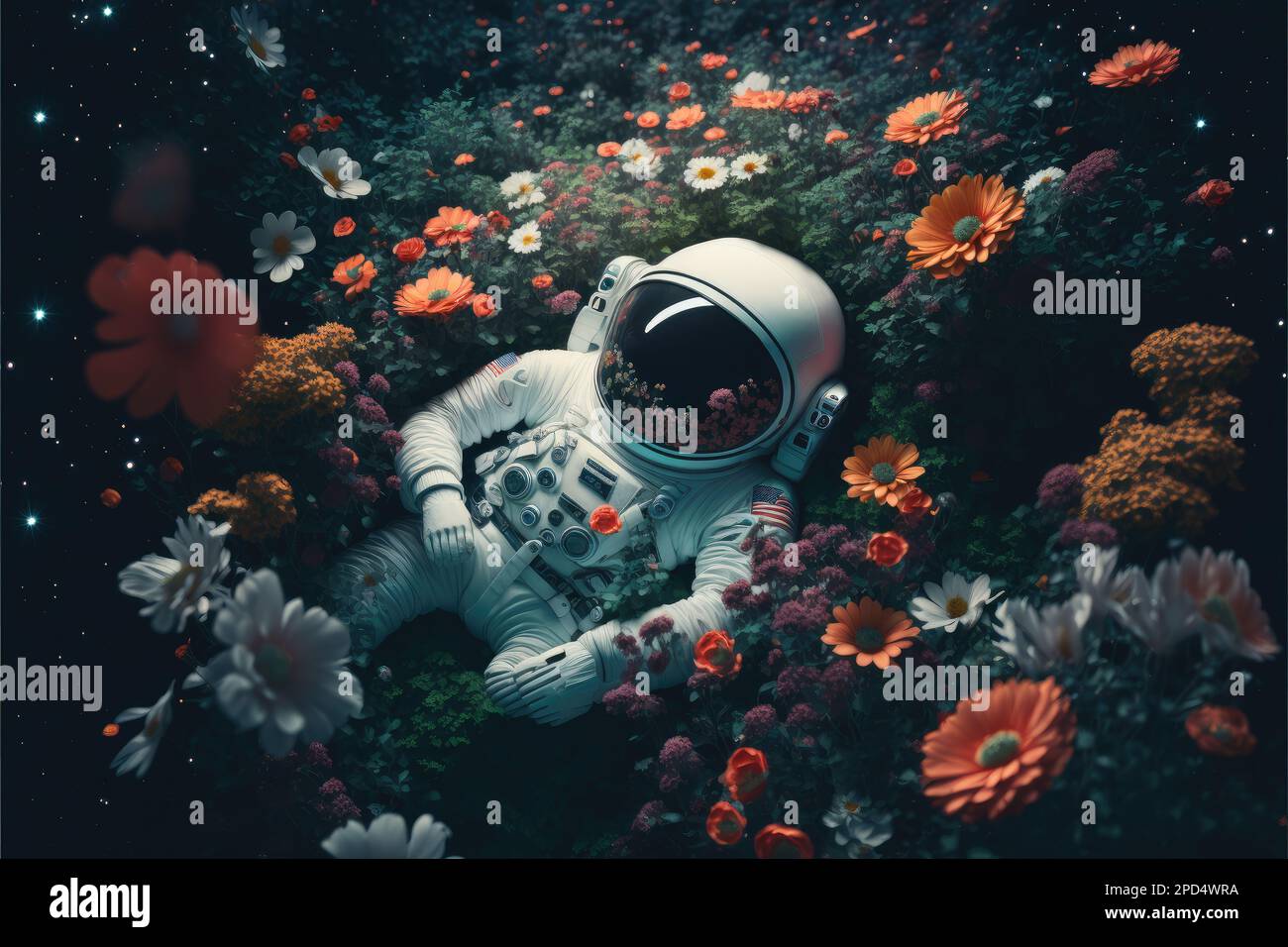 Astronaut sleeping in space hi-res stock photography and images - Alamy