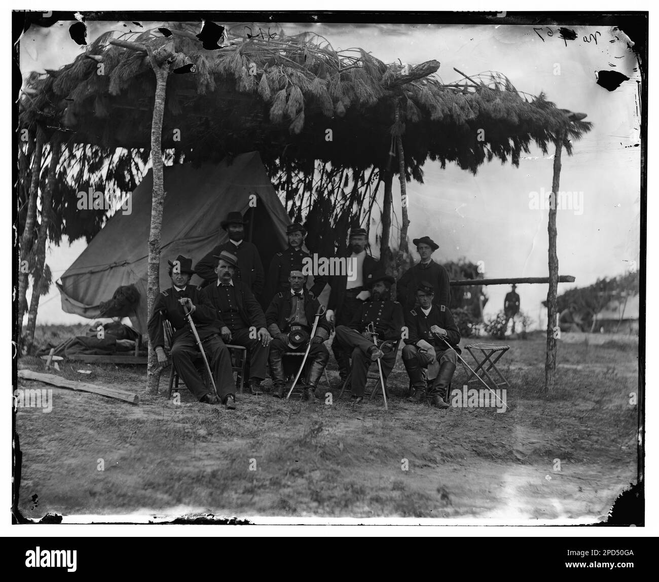 Petersburg, Virginia. General Orlando B. Willcox and staff. Civil war ...