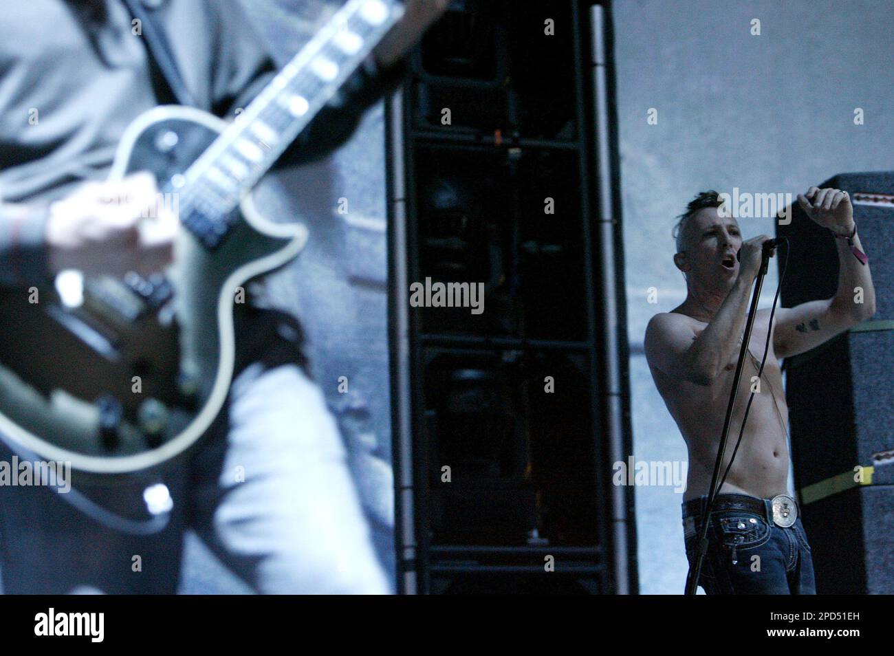 Maynard James Keenan, lead singer of the band Tool, performs at the ...