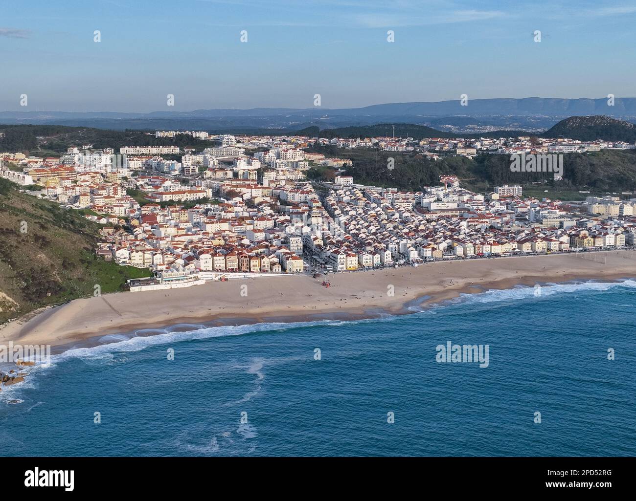 Nazaré beach in portugal hi-res stock photography and images - Alamy