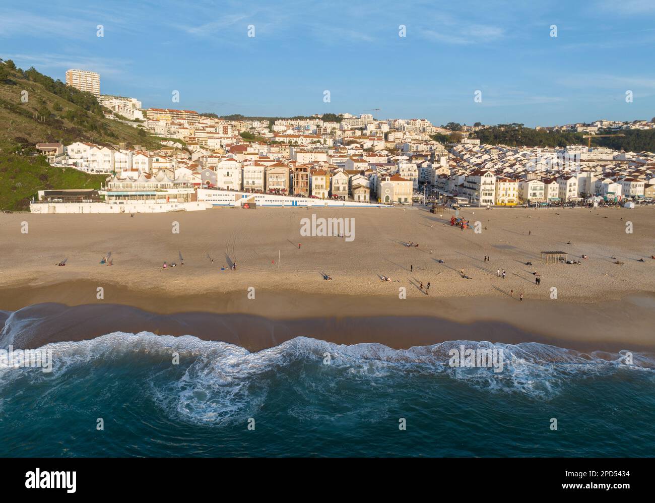 Nazaré beach in portugal hi-res stock photography and images - Alamy