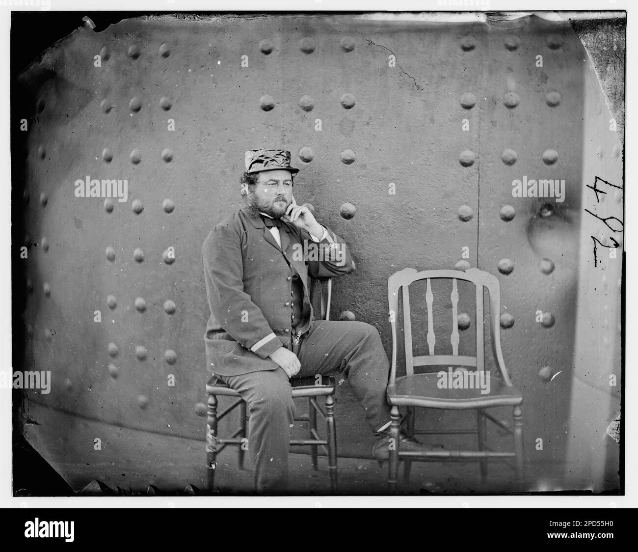 James River, Virginia. Captain W.N. Jeffers on deck of U.S.S. MONITOR ...