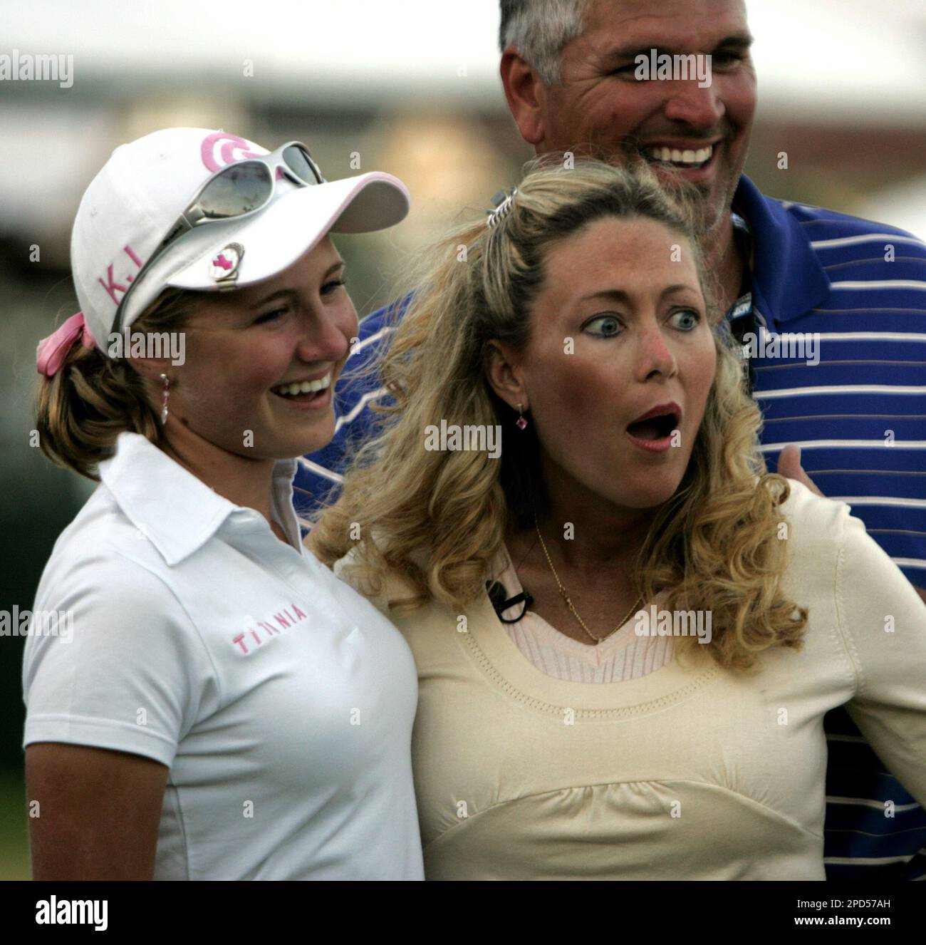 The Dowd family from left, Dakoda, her mother, Kelly Jo, and her father ...
