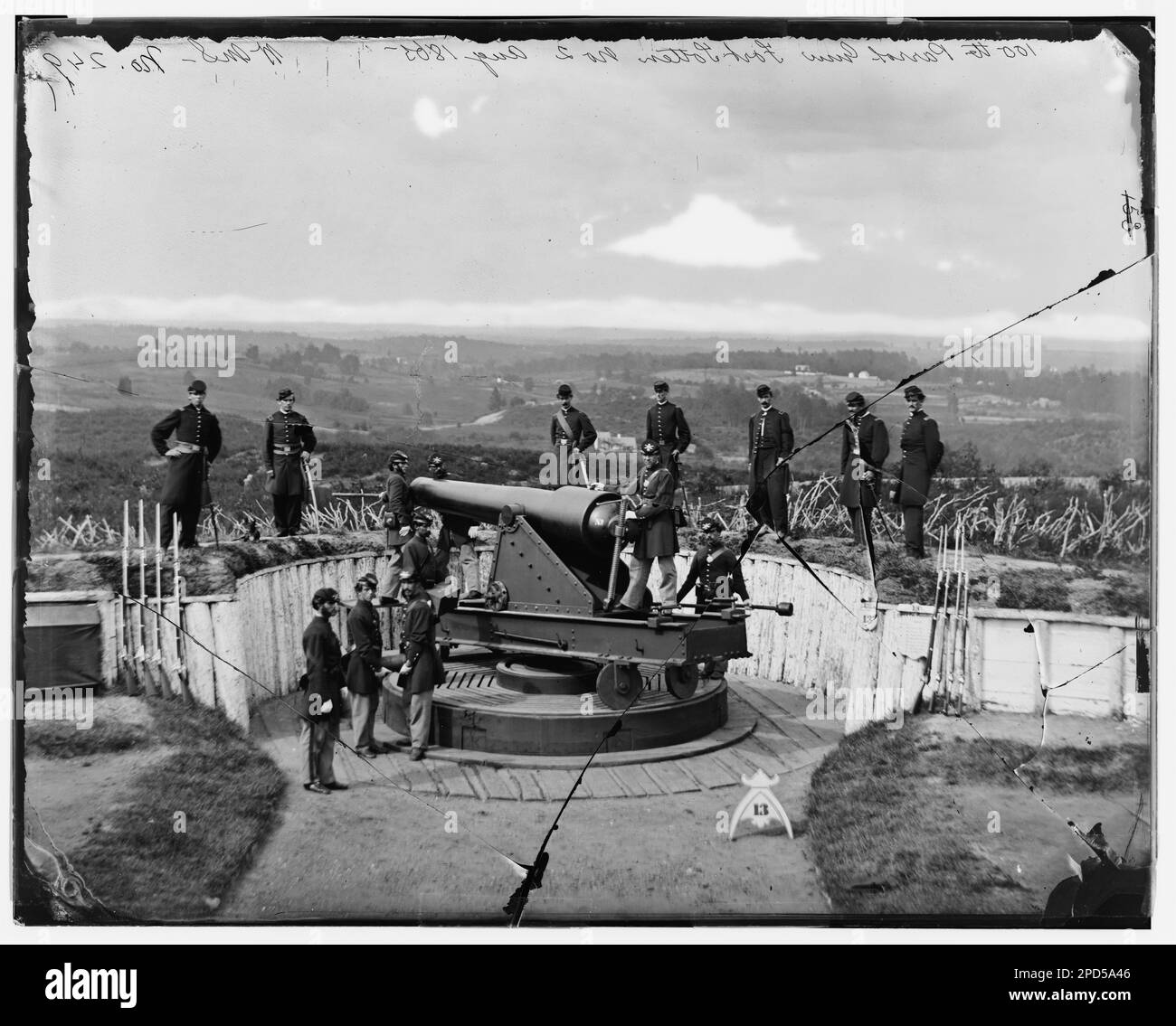 District of Columbia. 100 pdr. Parrott gun at Fort Totten. Civil war ...