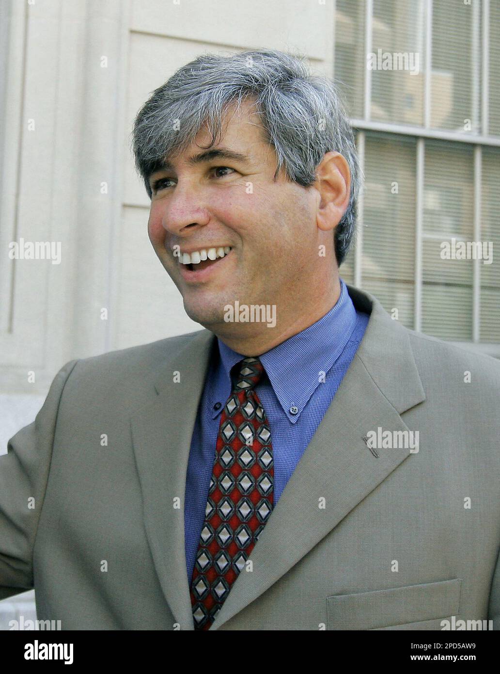 Mississippi Supreme Court Justice Oliver Diaz, Jr., smiles outside the ...